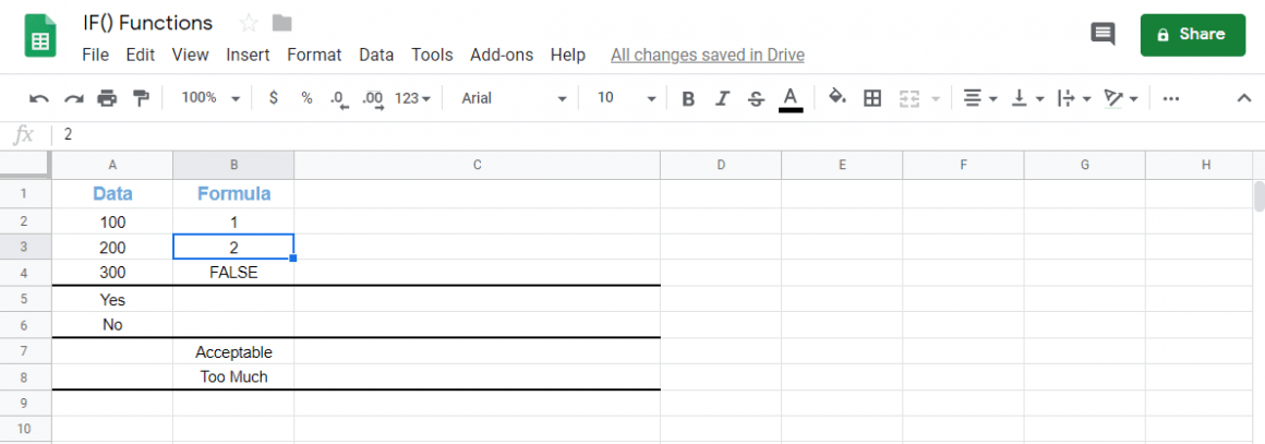 How to Use IF Functions in Google Sheets: Step-By-Step [2020]