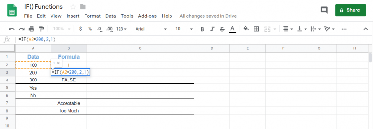 How to Use IF Functions in Google Sheets: Step-By-Step [2020]