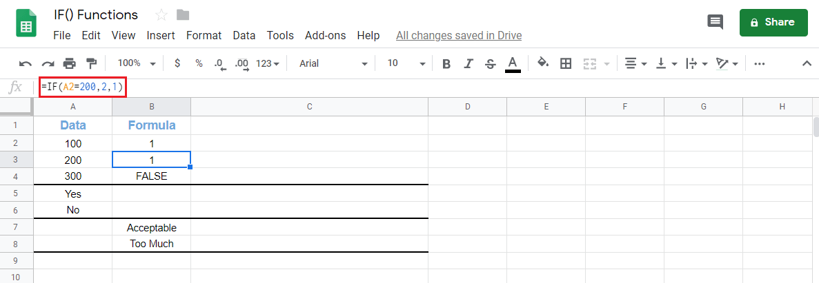 How to Use IF Functions in Google Sheets: Step-By-Step [2020]