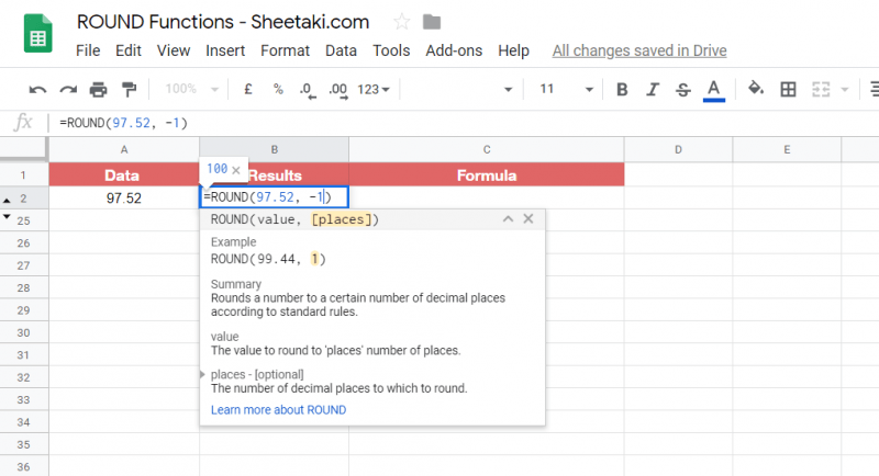 How to ROUND Numbers in Google Sheets: Step-By-Step [2020]