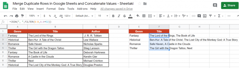 3 Ways to Merge Duplicate Rows in Google Sheets [Step-By-Step]