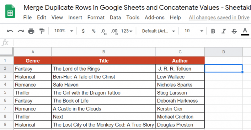 3 Ways to Merge Duplicate Rows in Google Sheets [Step-By-Step]