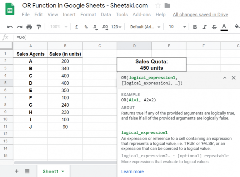 How to Use OR Functions in Google Sheets: Step-By-Step [2020]
