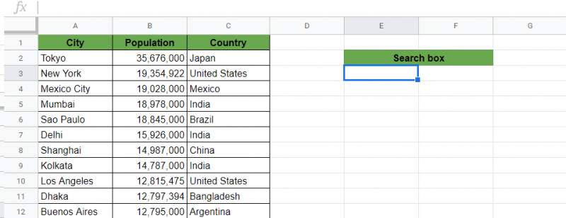 How to Create a Search Box Using Query in Google Sheets [2020]