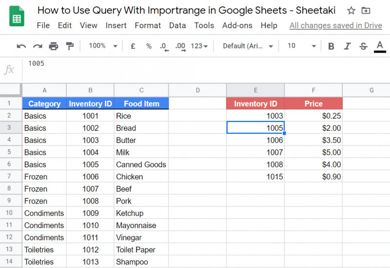 How to Use Query and Importrange Function in Google Sheets