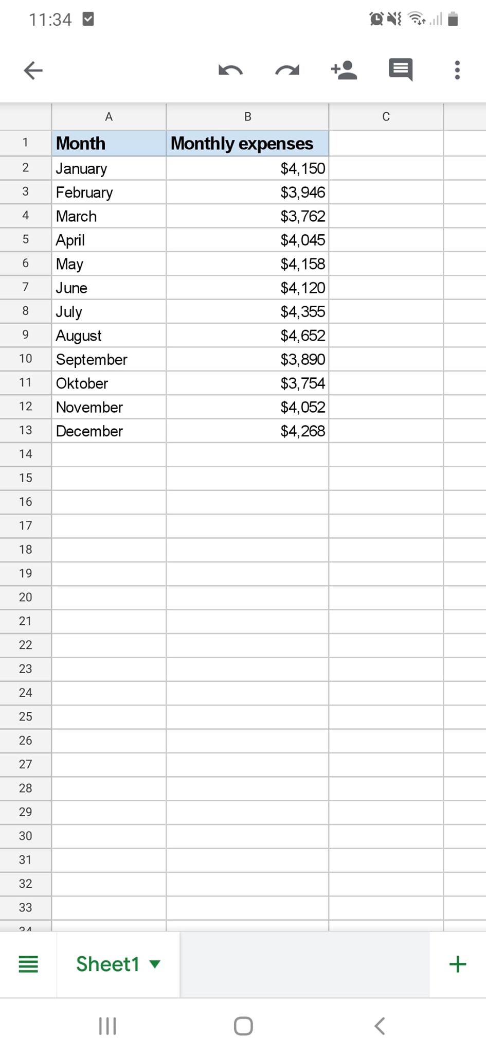 How To Add A Chart And Edit The Chart Legend In Google Sheets