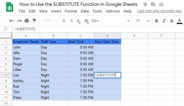 How to Use the SUBSTITUTE Function in Google Sheets: Step-By-Step