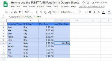 How to Use the SUBSTITUTE Function in Google Sheets: Step-By-Step
