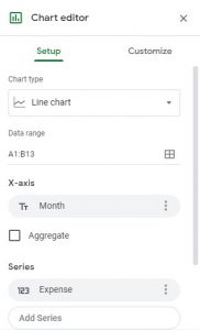 How To Add A Chart And Edit The Chart Legend In Google Sheets