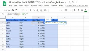 How to Use the SUBSTITUTE Function in Google Sheets: Step-By-Step
