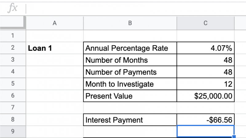 How to Use IPMT Function in Google Sheets [2020] - Sheetaki