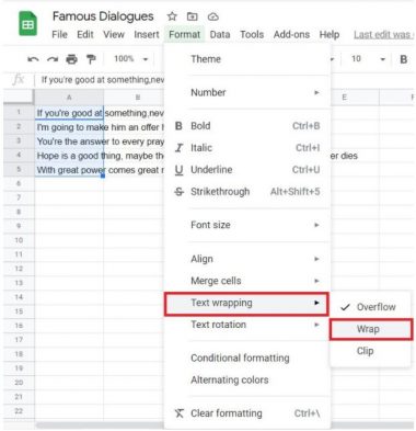 How to Wrap Text in Google Sheets: Step-By-Step - Sheetaki