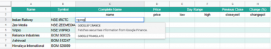 How to Get NSE and BSE Stock Prices in Google Sheets