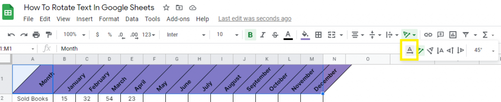 How to Rotate Text in Google Sheets: Step-By-Step