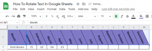 How to Rotate Text in Google Sheets: Step-By-Step