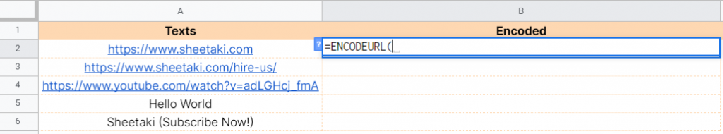 How to Use ENCODEURL Function in Google Sheets: Step-By-Step
