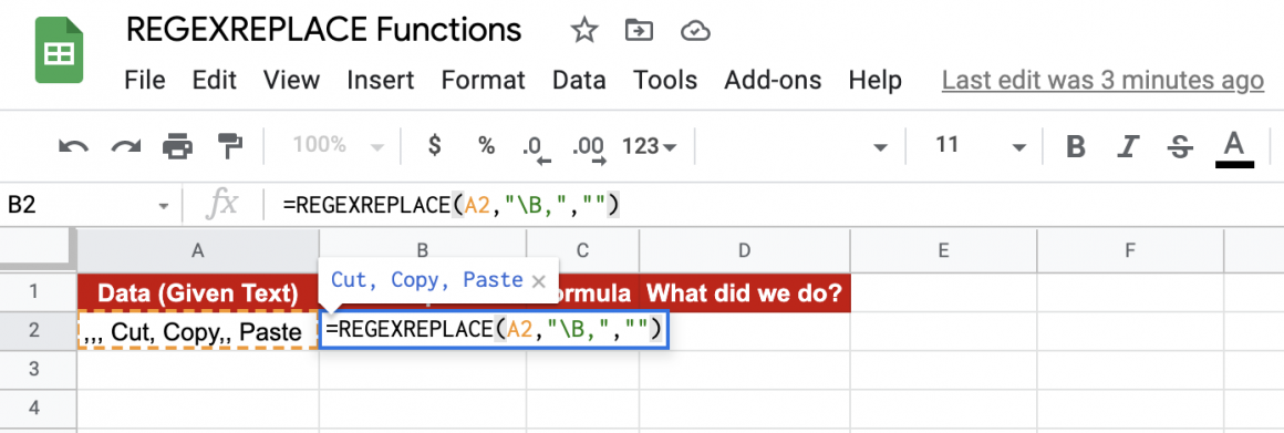 How to Use REGEXREPLACE Function in Google Sheets - Sheetaki