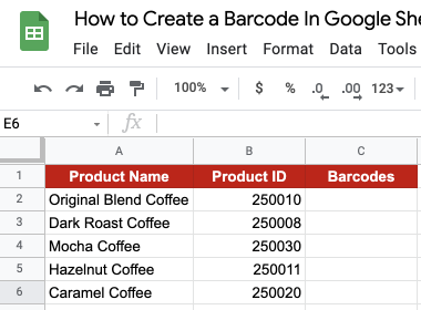 How To Create Barcode In Google Sheets Step By Step Sheetaki