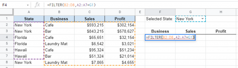 Filter Has Mismatched Range Sizes Error in Google Sheets - Sheetaki