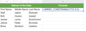 How to Use ARRAY CONSTRAIN Function in Google Sheets - Sheetaki