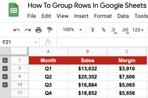 How to Group Rows in Google Sheets - Sheetaki