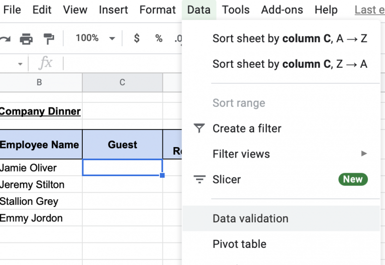 How to Restrict Data in Google Sheets with Data Validation? - Sheetaki