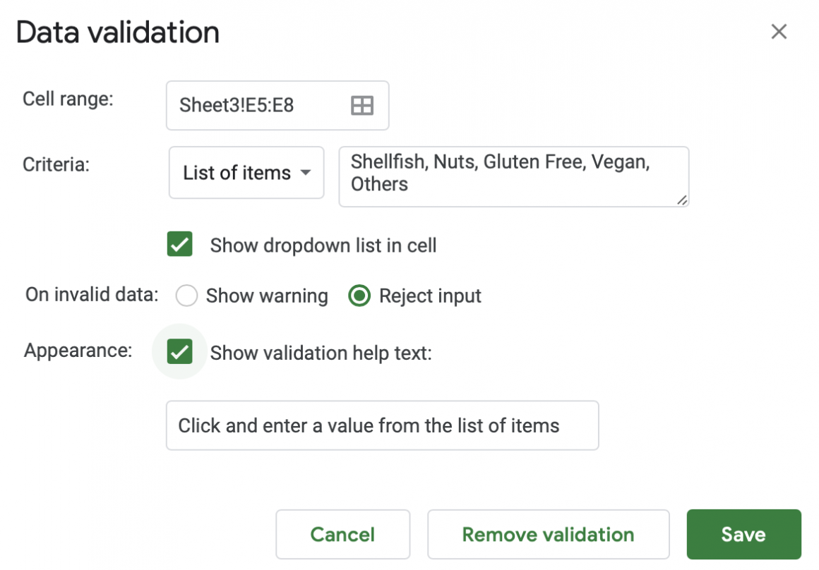 How to Restrict Data in Google Sheets with Data Validation? - Sheetaki
