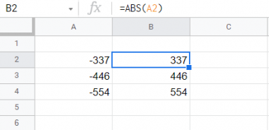 How to use the ABS function in Google Sheets - Sheetaki