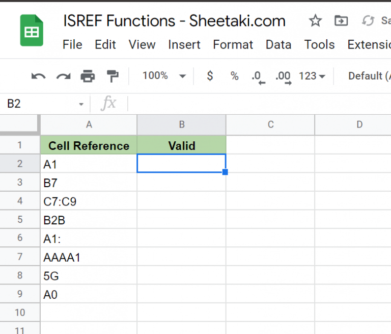How To Use ISREF Function in Google Sheets - Sheetaki