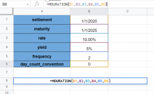 How To Use MDURATION Function in Google Sheets - Sheetaki