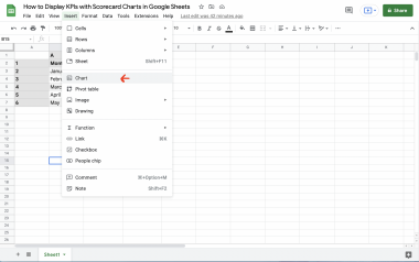How to Display KPIs with a Scorecard Chart In Google Sheets - Sheetaki
