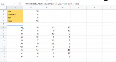 How To Use RANDARRAY Function in Google Sheets - Sheetaki