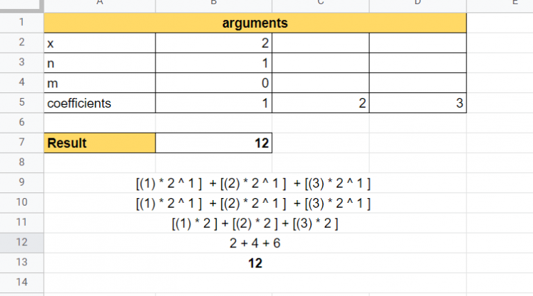 How To Use SERIESSUM Function in Google Sheets - Sheetaki