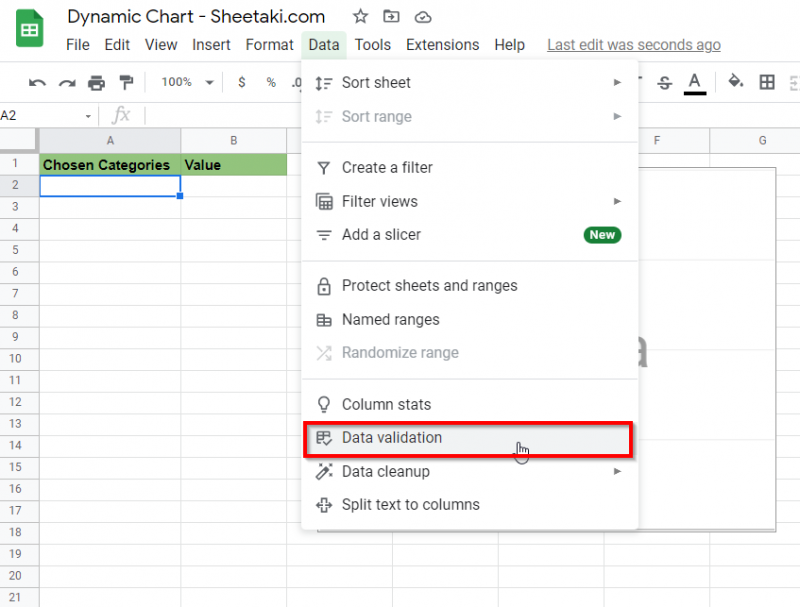 How to Create a Dynamic Chart in Google Sheets - Sheetaki