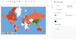 How to Create a Geographical Map Chart in Google Sheets - Sheetaki