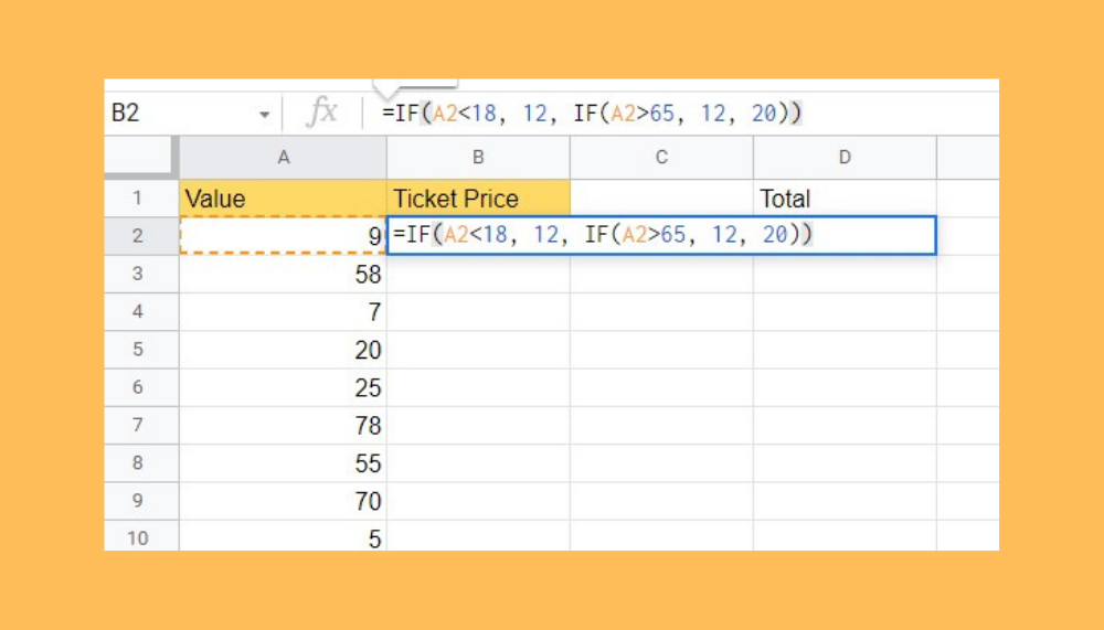 How To Use Nested IF Functions In Google Sheets Sheetaki