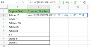 How to Extract Numbers from a String in Google Sheets - Sheetaki