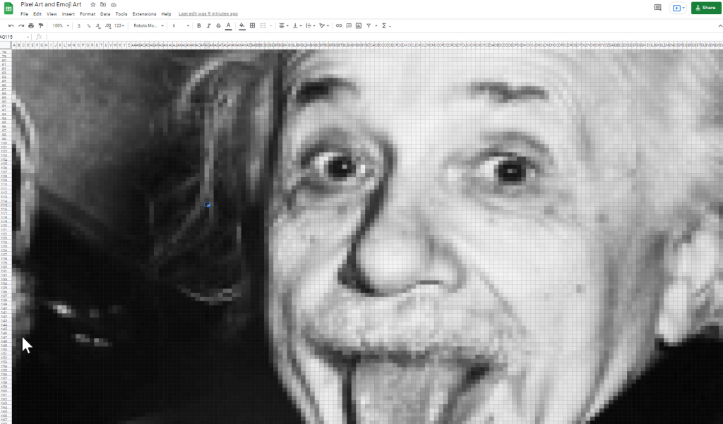 How to Make Pixel Art and Emoji Art in Google Sheets - Sheetaki