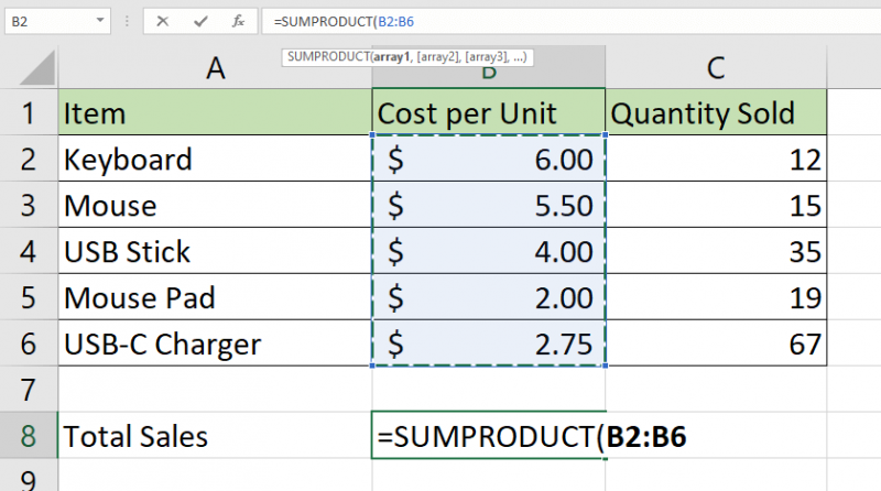 How To Use Sumproduct Function In Excel Sheetaki