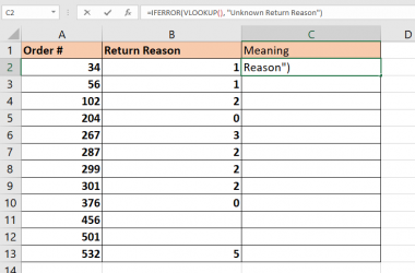 How to Use ISERROR with VLOOKUP in Excel - Sheetaki