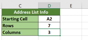How to Transpose an Address List from Rows to Columns in Excel