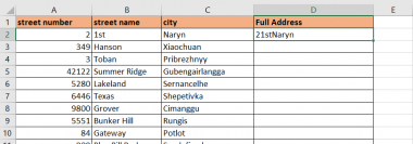How to Stack Multiple Columns into One Column in Excel