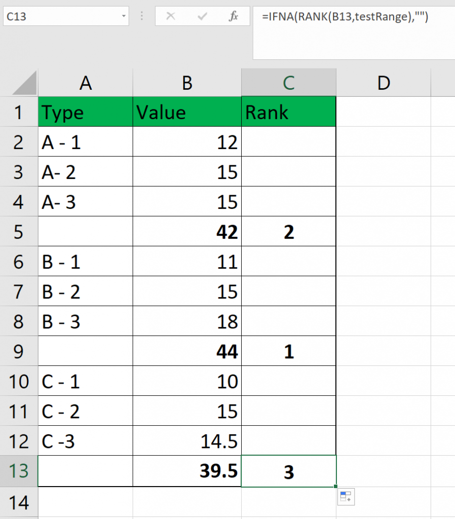 How To Rank Non Continuous Range In Excel Sheetaki