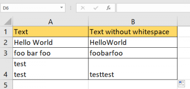 How to Use Regex to Remove Whitespace in Excel - Sheetaki
