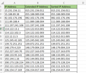 How to Sort IP Address from Low to High in Excel - Sheetaki.com