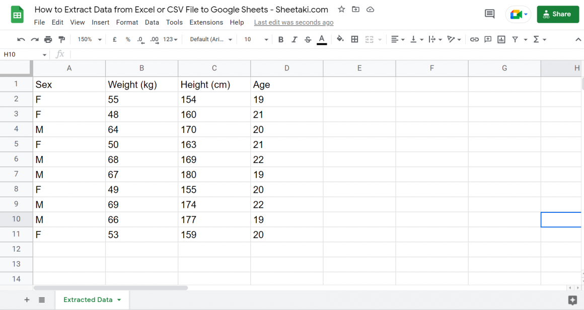 How to Extract Data from Excel or CSV to Google Sheets - Sheetaki