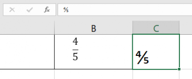 How to Add a Stacked Fraction in Excel - Sheetaki
