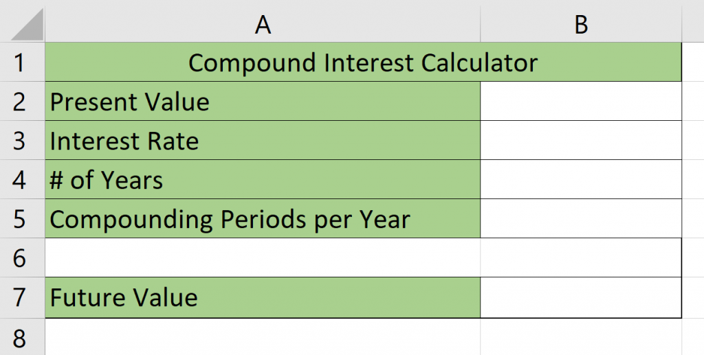 How to Use Compound Interest Formula in Excel - Sheetaki