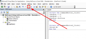 How to Use SetFocus VBA in Excel