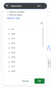 Adding Custom Formulas to a Slicer in Google Sheets - Sheetaki